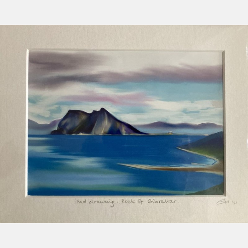 Rock of Gibraltar Blue (by Gerry Martinez)